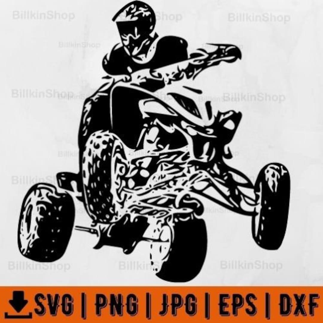 ATV Svg, 4 Wheeler Svg, Atv Motocross Svg,avt Shirt, ATV Clipart, Atv ...