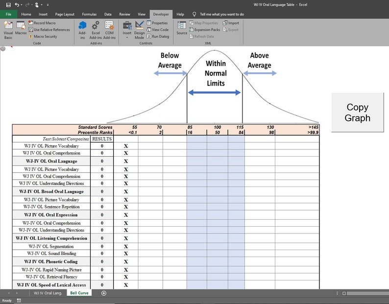 WJ-IV Oral Language - Etsy