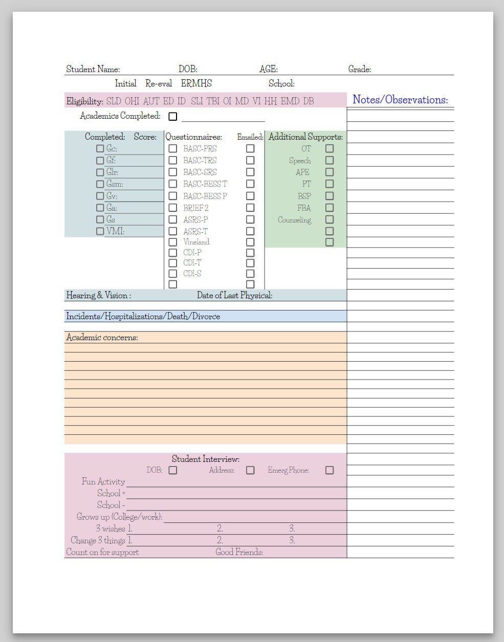 Evaluation Checklist - Etsy
