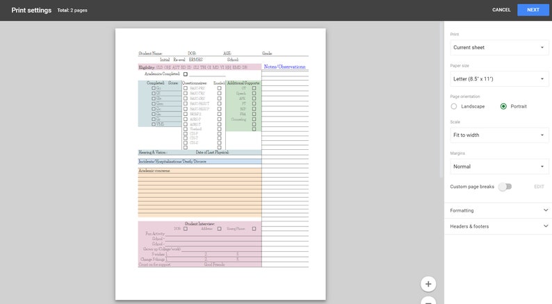 Evaluation Checklist - Etsy