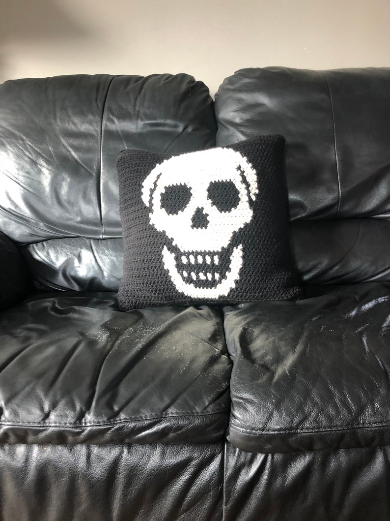Grid Pattern | Skull Pillow Crochet Grid Pattern - Etsy