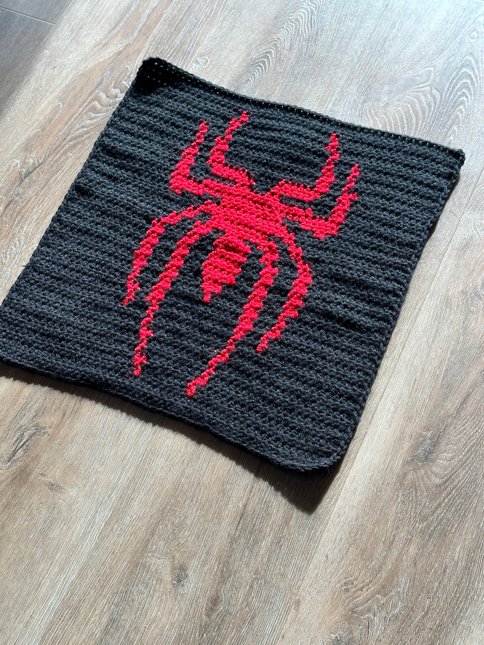 Grid Pattern | Spider Man Crochet Pillow Pattern - Etsy
