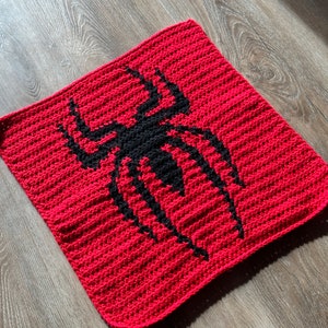 Grid Pattern | Spider Man Crochet Pillow Pattern - Etsy
