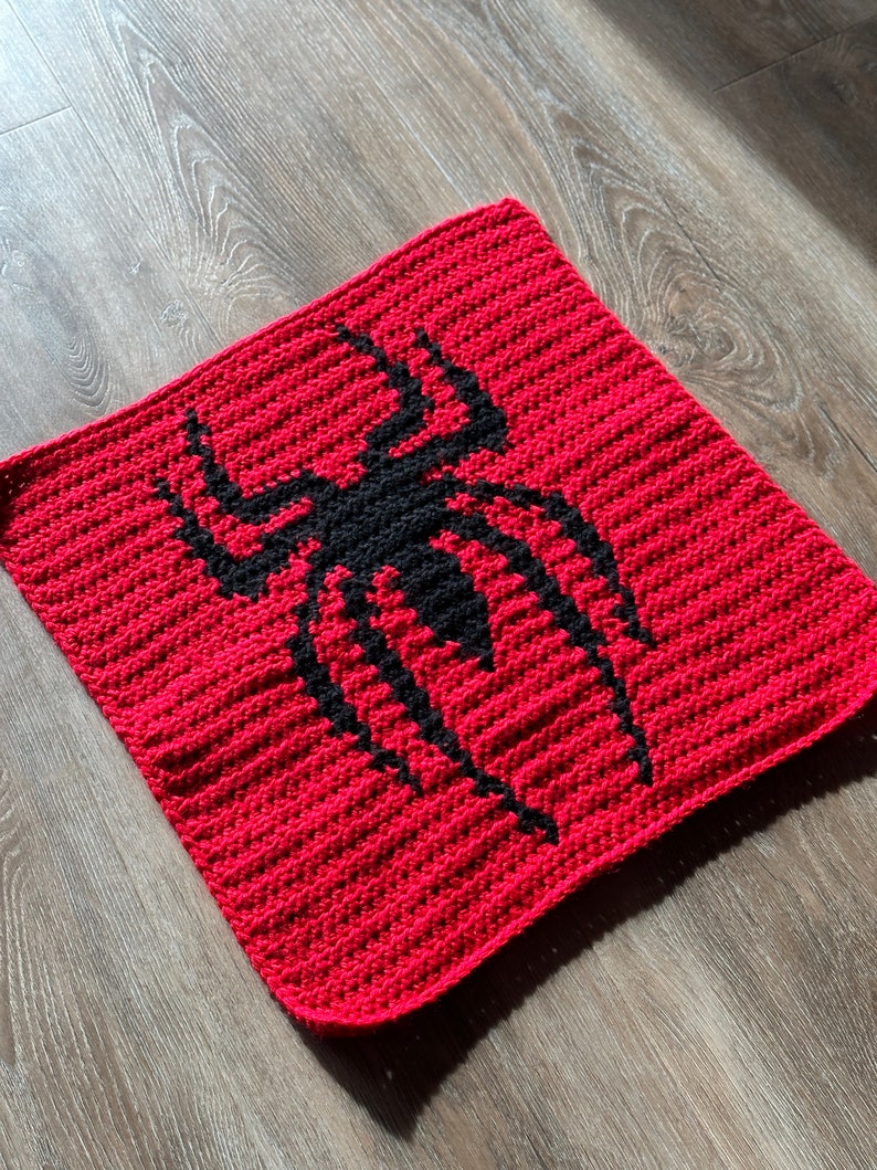 Grid Pattern | Spider Man Crochet Pillow Pattern - Etsy