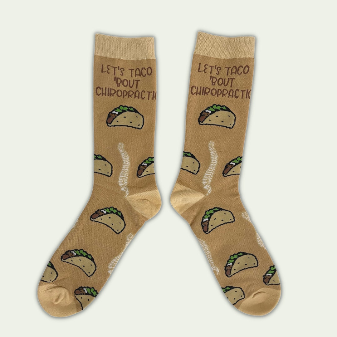 Taco 'bout Chiropractic Socks - Etsy