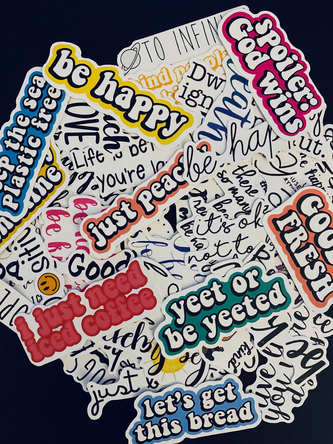 50 Pcs motivational Quotes Sticker Pack Laptop Stickers Inspiration ...