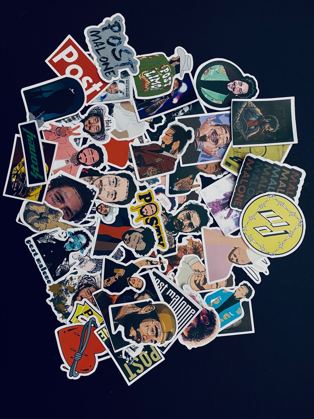 50 Pcs post/rapper Sticker Pack Laptop Stickers PM Fan Sticker Pack ...