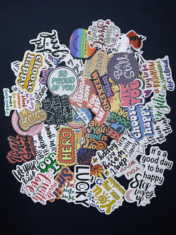 50 Pcs positive Sayings Sticker Pack Laptop - Etsy