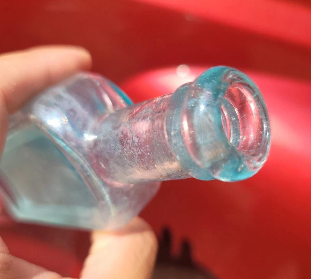 Beautiful Old Pain Killer Remedy Bottle! 1890's Deep Aqua Davis ...