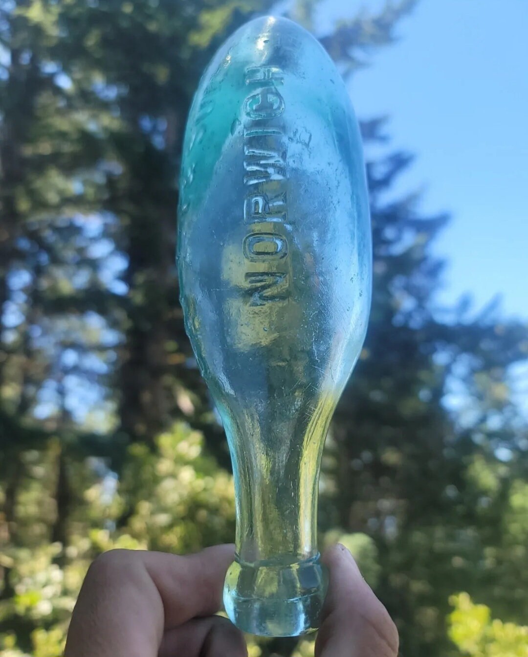 1880s Blob Top Norwich Torpedo Mineral Water Bottle Old Caley & Son ...