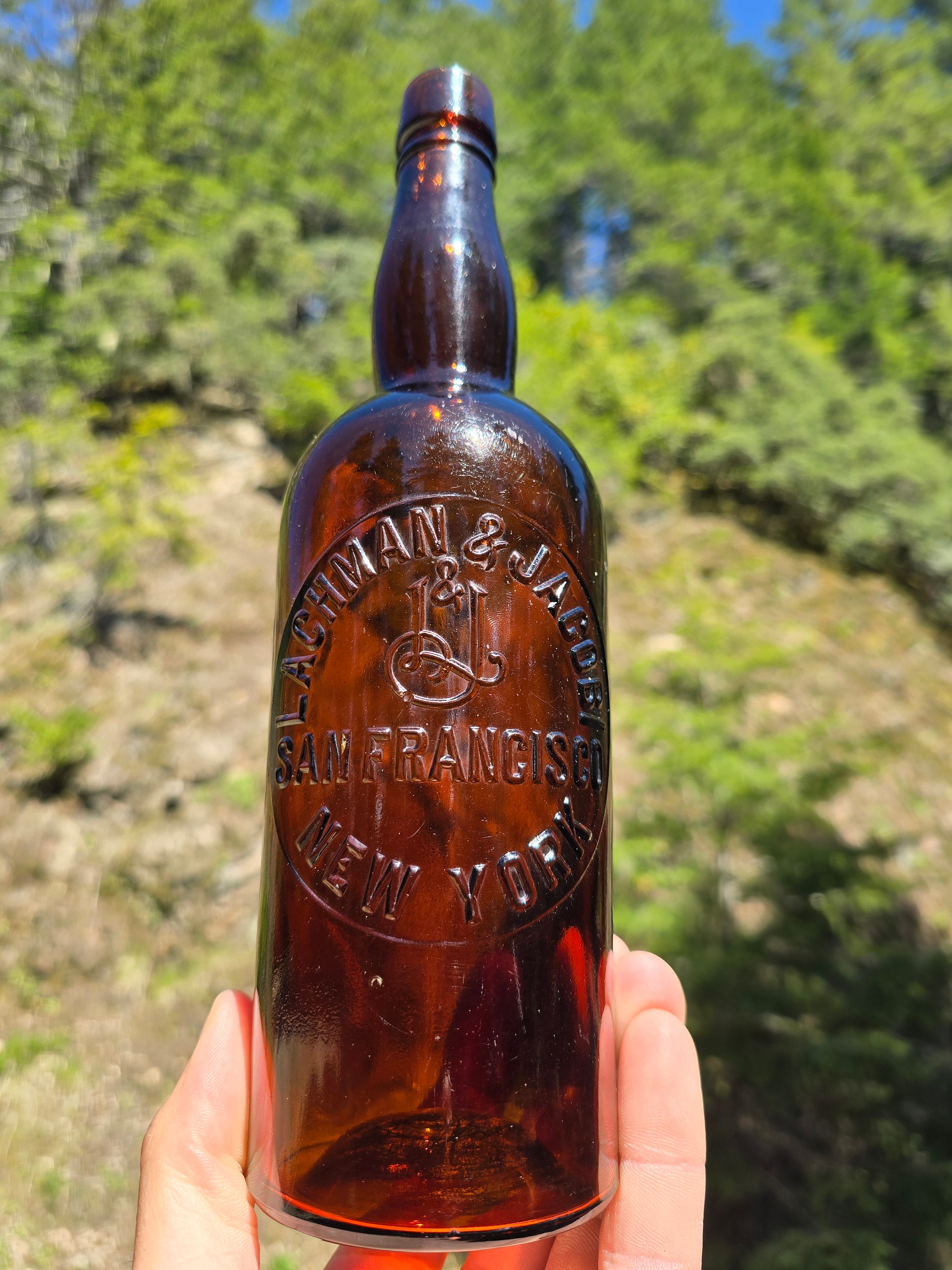 Antique Western Whiskey. Pre Pro San Francisco California Liquor Bottle ...