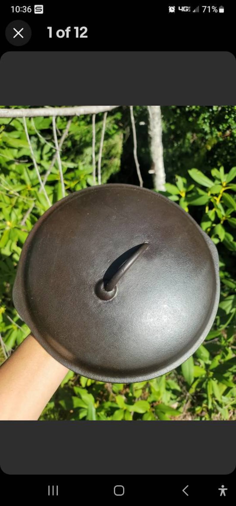 Outstanding Old Usa #8 Skillet Lid! Antique Cast Iron Lid! Cast Iron ...