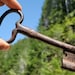 C. 1750 Giant Ancient French Iron Skeleton Key! Huge Old Metal CASTLE ...
