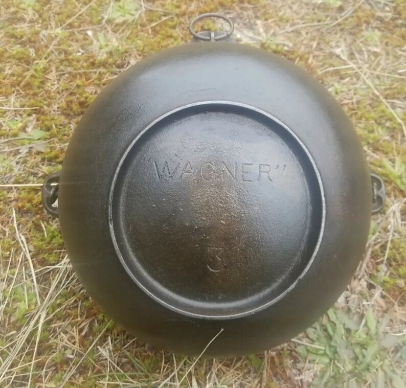 Great Antique "wagner" Scotch Bowl Cast Iron Cookware! Old USA Pot or ...