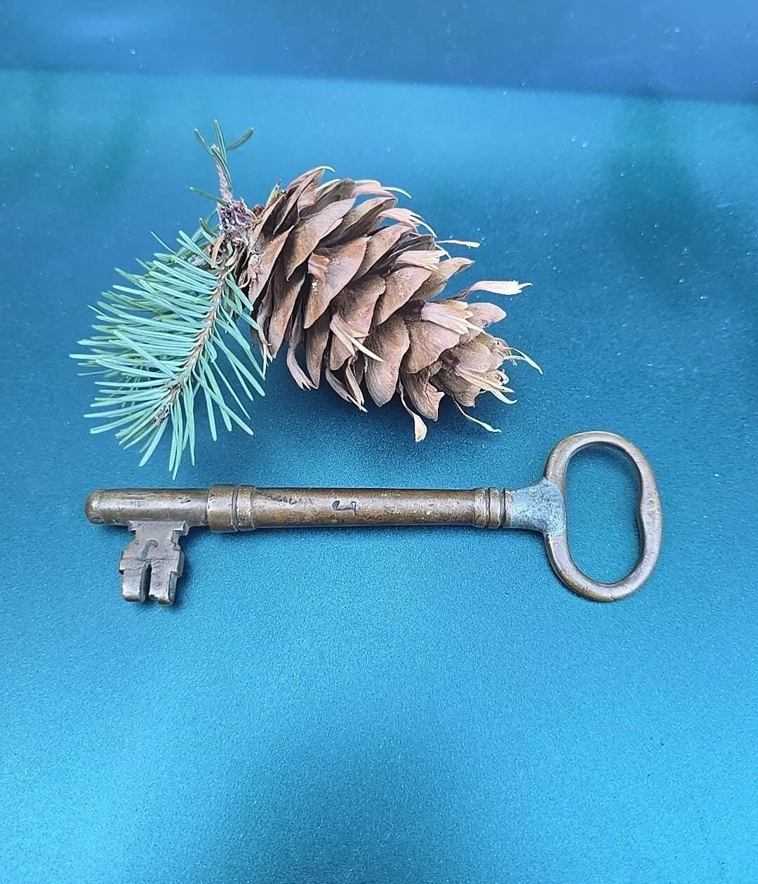 Large Antique Heavy Brass Gate Key! 1850s Solid Brass Jailor's Key! - Etsy