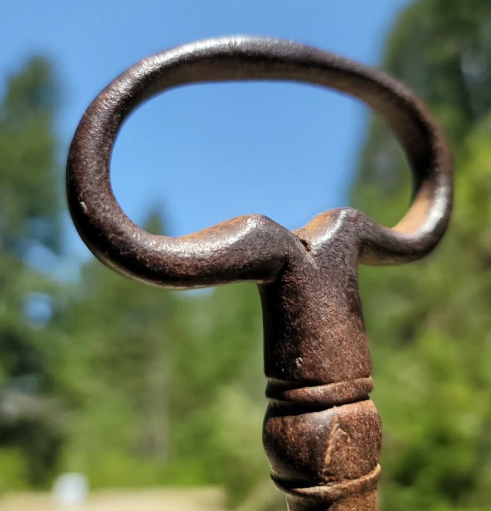 C. 1750 Giant Ancient French Iron Skeleton Key! Huge Old Metal CASTLE ...