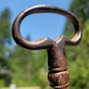 C. 1750 Giant Ancient French Iron Skeleton Key! Huge Old Metal CASTLE ...