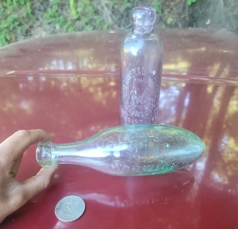 1880s Blob Top Norwich Torpedo Mineral Water Bottle Old Caley & Son ...