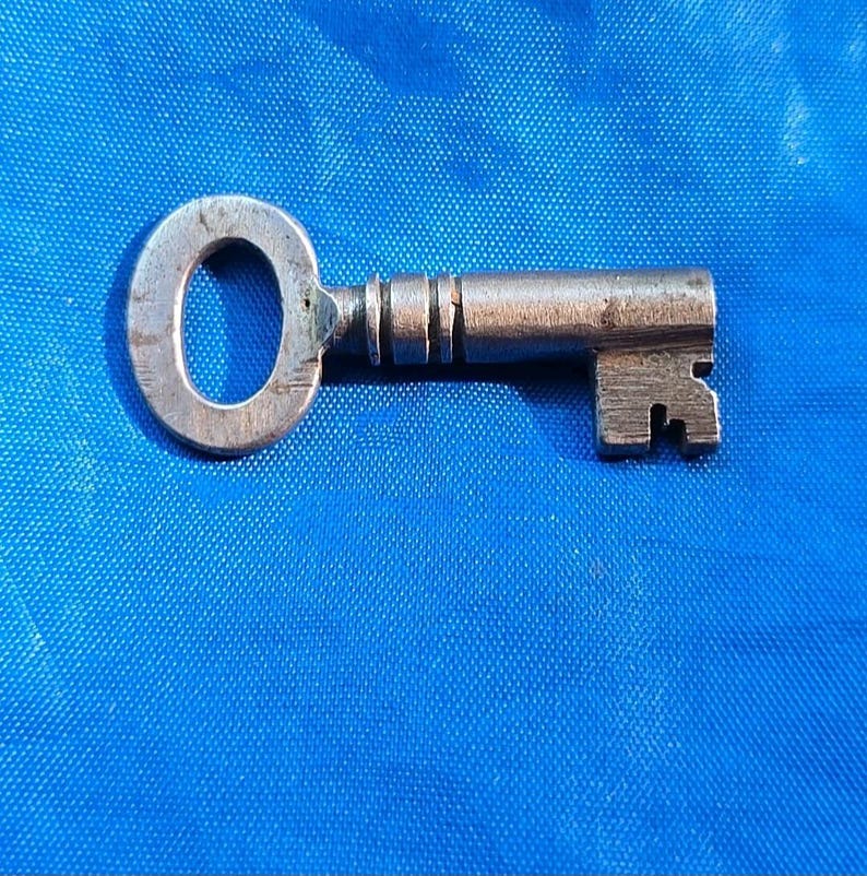 1 Old Stout Chest Key. Little Antique Open Barrel Skeleton Key! Less ...
