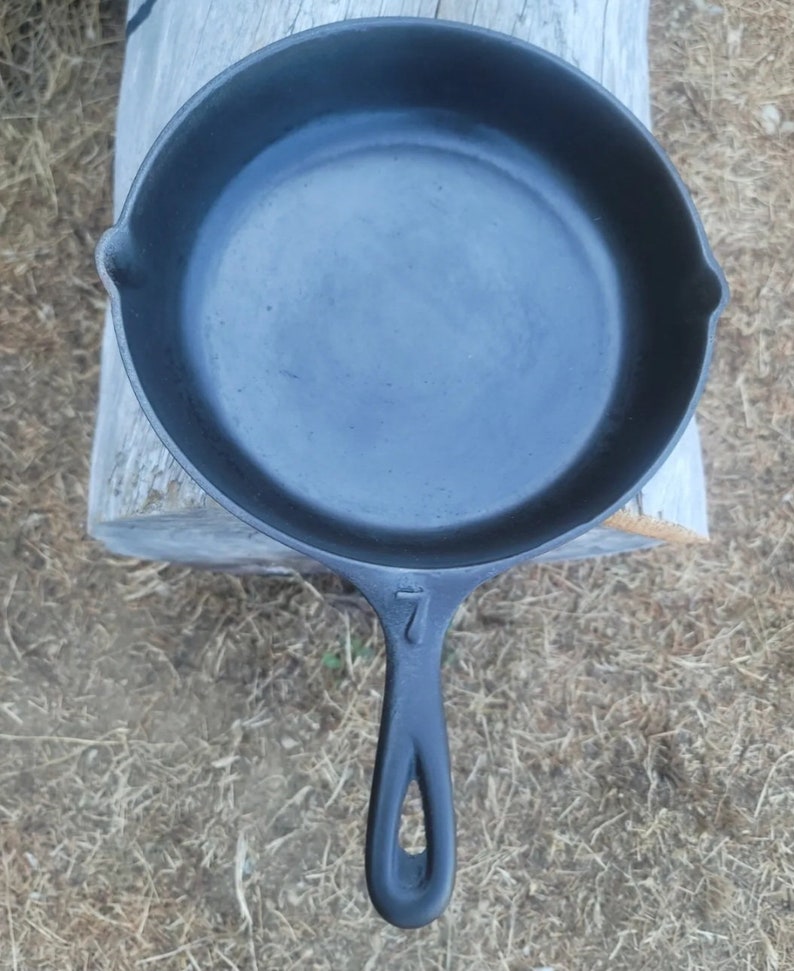 1850s Gatemarked Number 7 Cast Iron Skillet! Excellent Old American ...