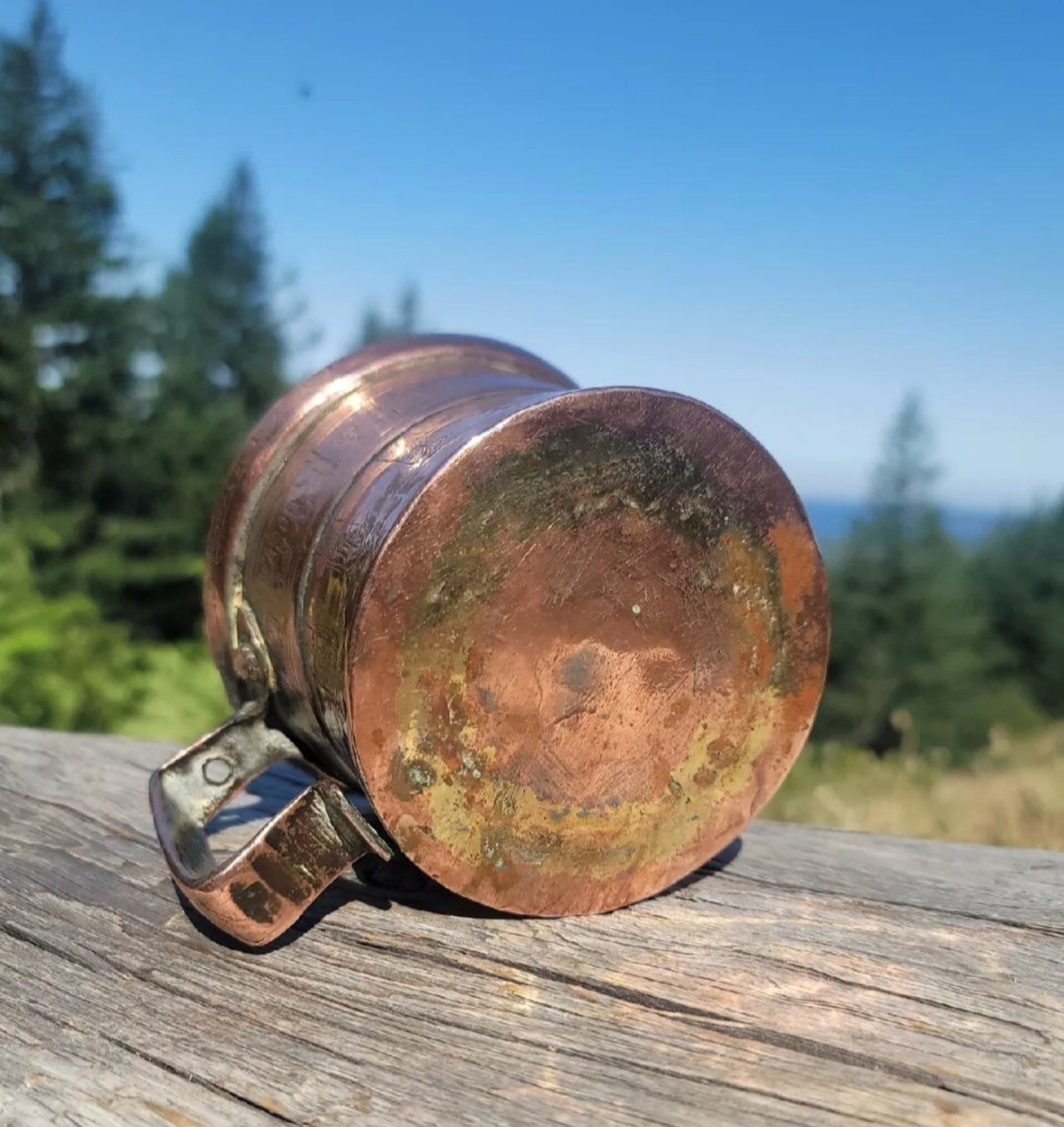 Beautiful Old Copper Tankard! Antique Handmade Metal Cup Late 1700s ...