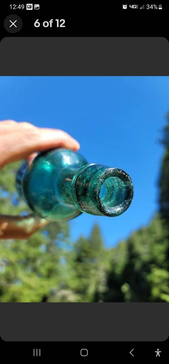 1860's Emerald Philadelphia Stout Ale Bottle P. Duross Iron Pontiled ...