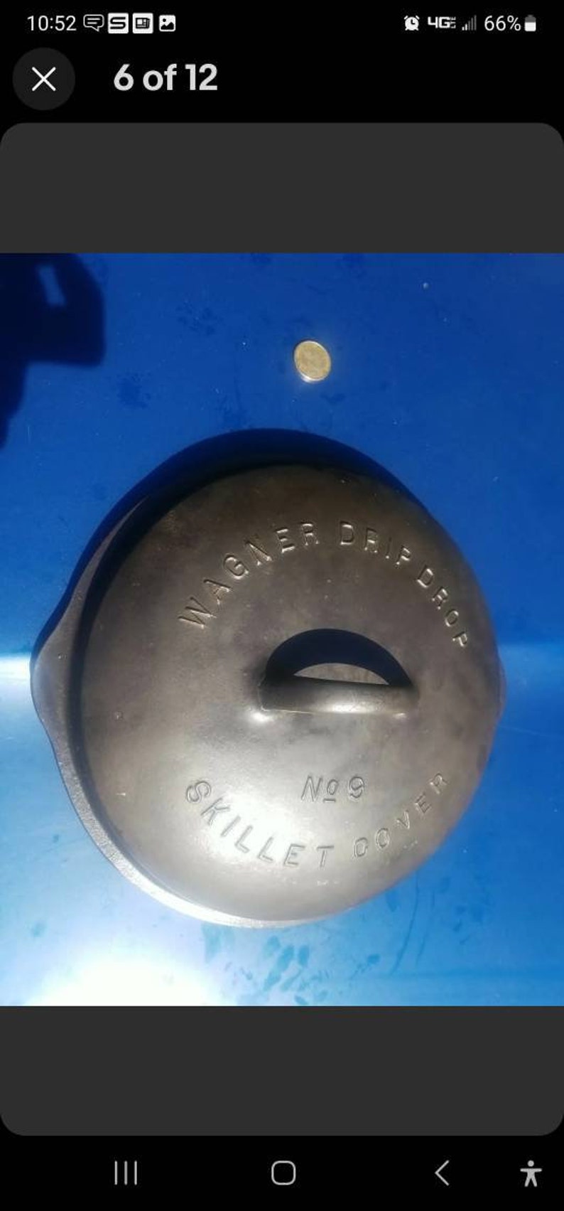 Mint Old Wagner Ware 9 Skillet Lid /beautiful USA Cast Iron Cookware - Etsy