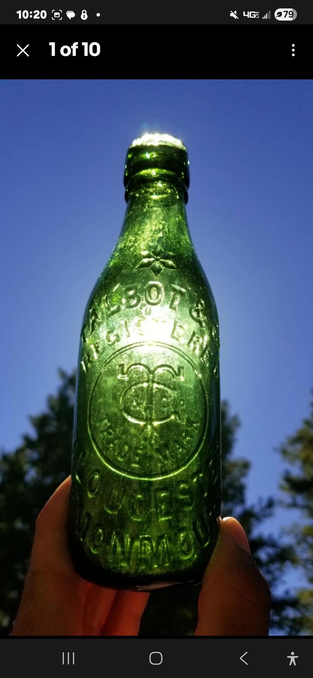 STELLAR Emerald Talbot and Co Gloucester & Monmouth Beer! Antique ...