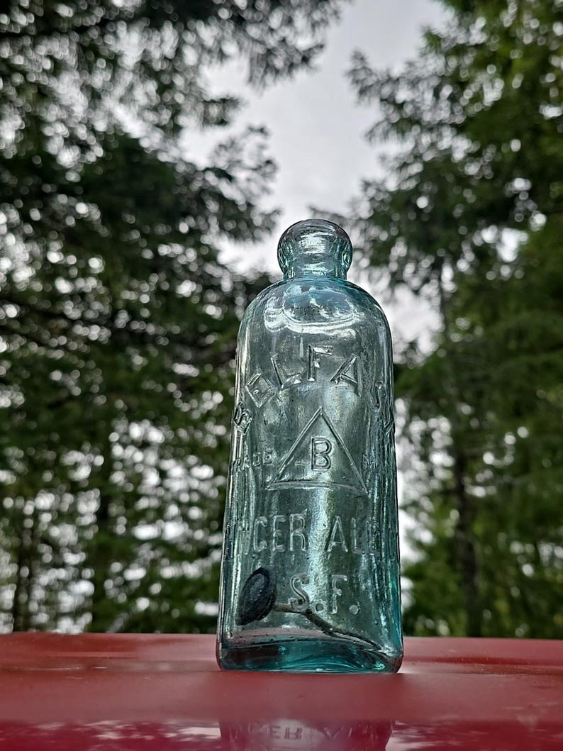 Old Blob Top San Francisco Soda! Antique Western California Hutch ...
