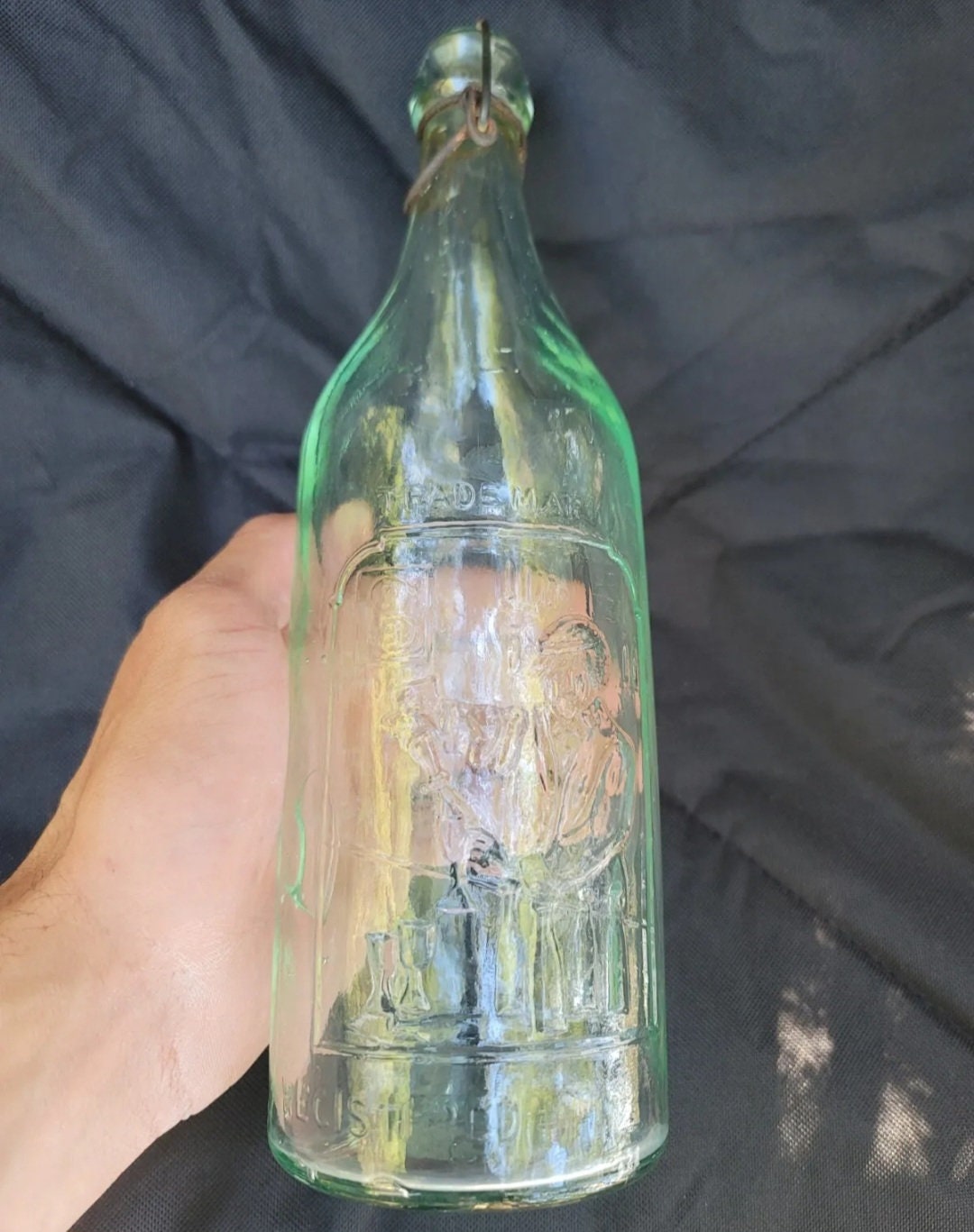 Scarce 1880s Blob Top New York Picture Soda! Antique Quart Bartender GB ...