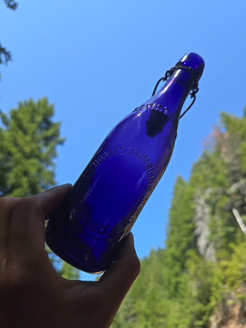 1890s Purple Blob Top Southbridge Massachusetts Beer Bottle! Thomas ...