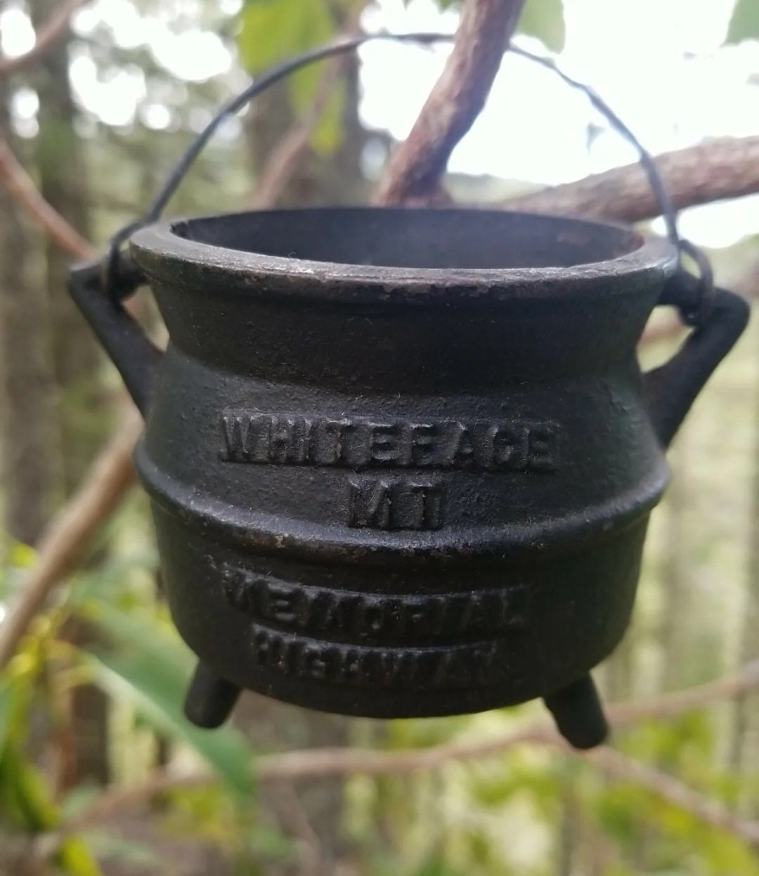 Old Miniature Cast Iron Cauldron neat Vintage Cast Iron Toy, Souvenir ...