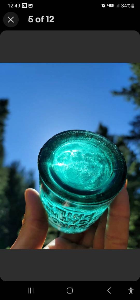 1860's Emerald Philadelphia Stout Ale Bottle! P. Duross Iron Pontiled ...