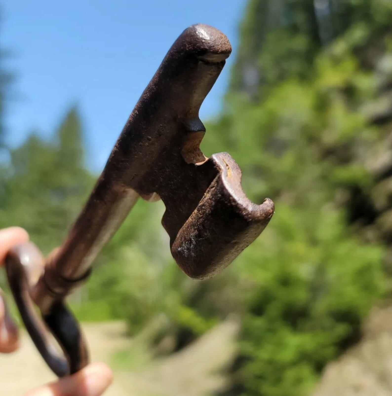 C. 1750 Giant Ancient French Iron Skeleton Key! Huge Old Metal CASTLE ...