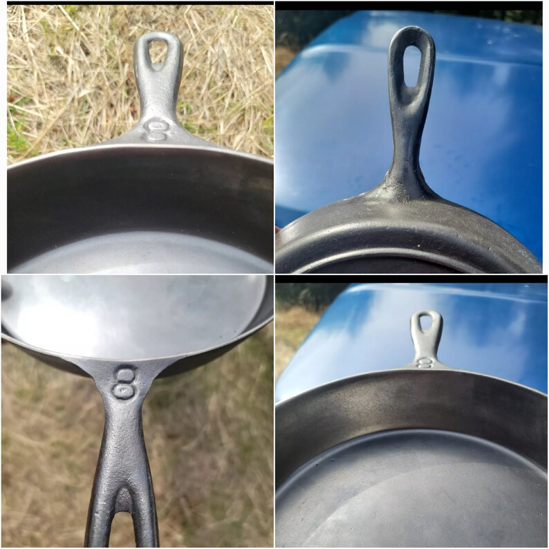 Great Old Smooth and Seasoned #8 Skillet! Antique USA Kitchen Pan ...