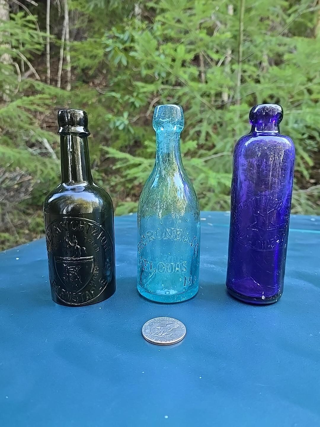 1 Beautiful Aqua 1870s St. Louis MO Blob Top Soda! H. Grone & Co ...
