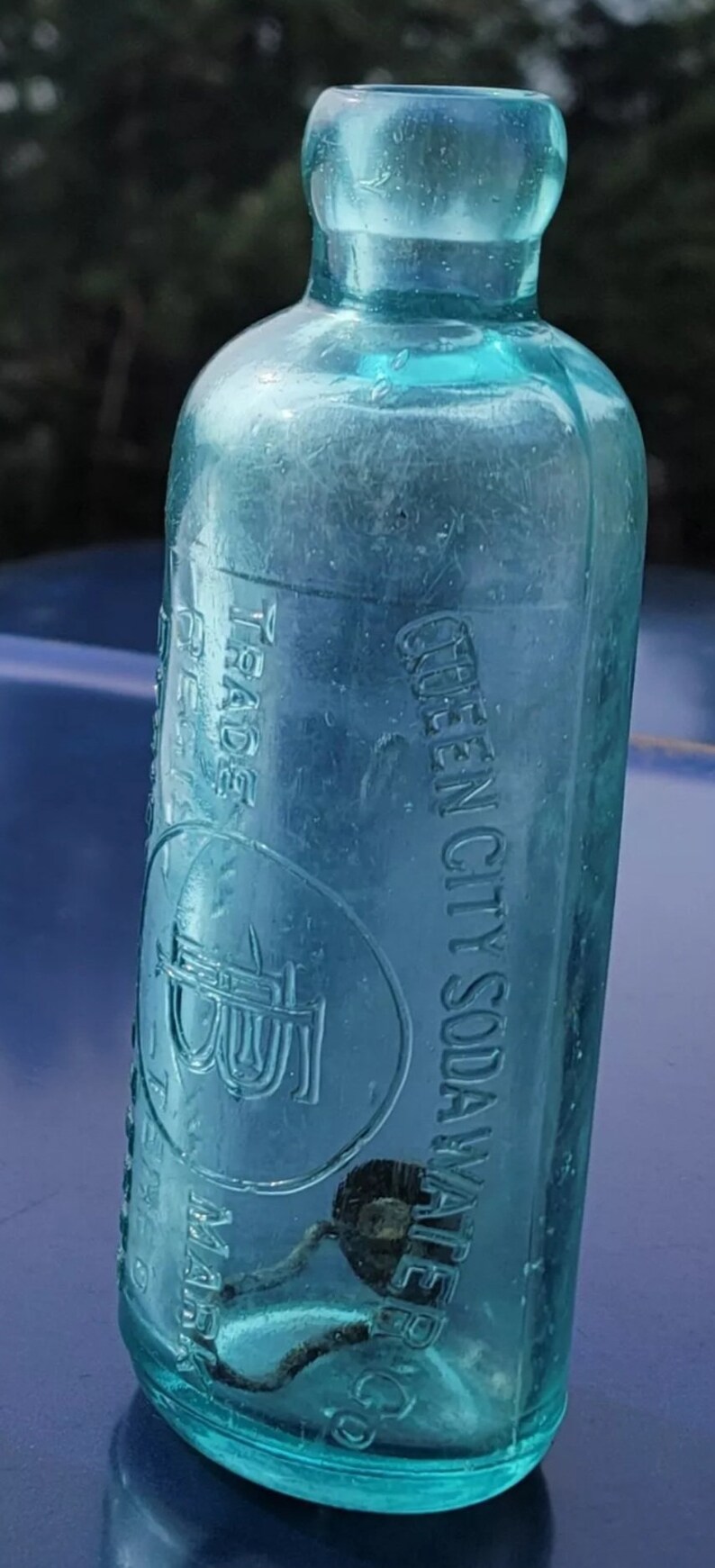 Neat Old Toronto Canada Hutchinson Bottle! 1880's Queen City Sodawater ...
