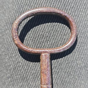 1 Beautiful Old English Iron Gate Key! Intriguing Antique UK Chest ...