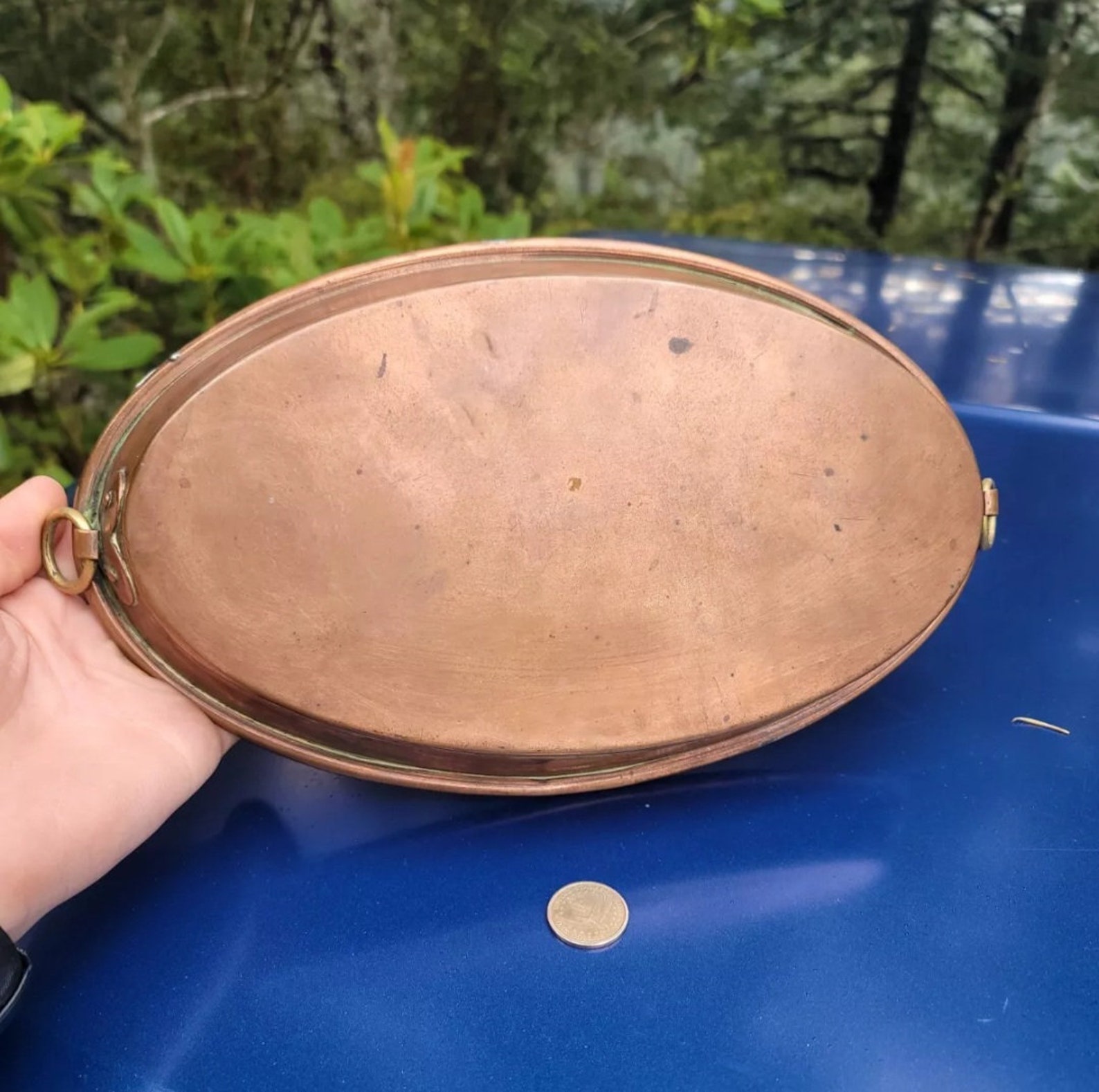 Beautiful Old French Copper Omelet Pan Antique Copper Fish Skillet or ...