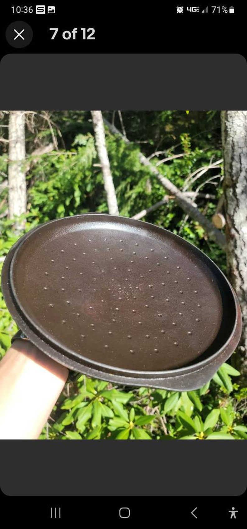 Outstanding Old Usa #8 Skillet Lid! Antique Cast Iron Lid! Cast Iron ...