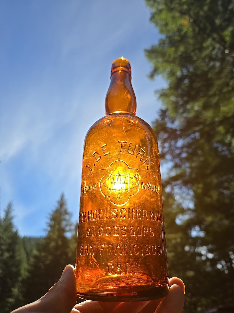 1890s Western Whiskey! Old San Francisco Liquor I. DE TURK California ...