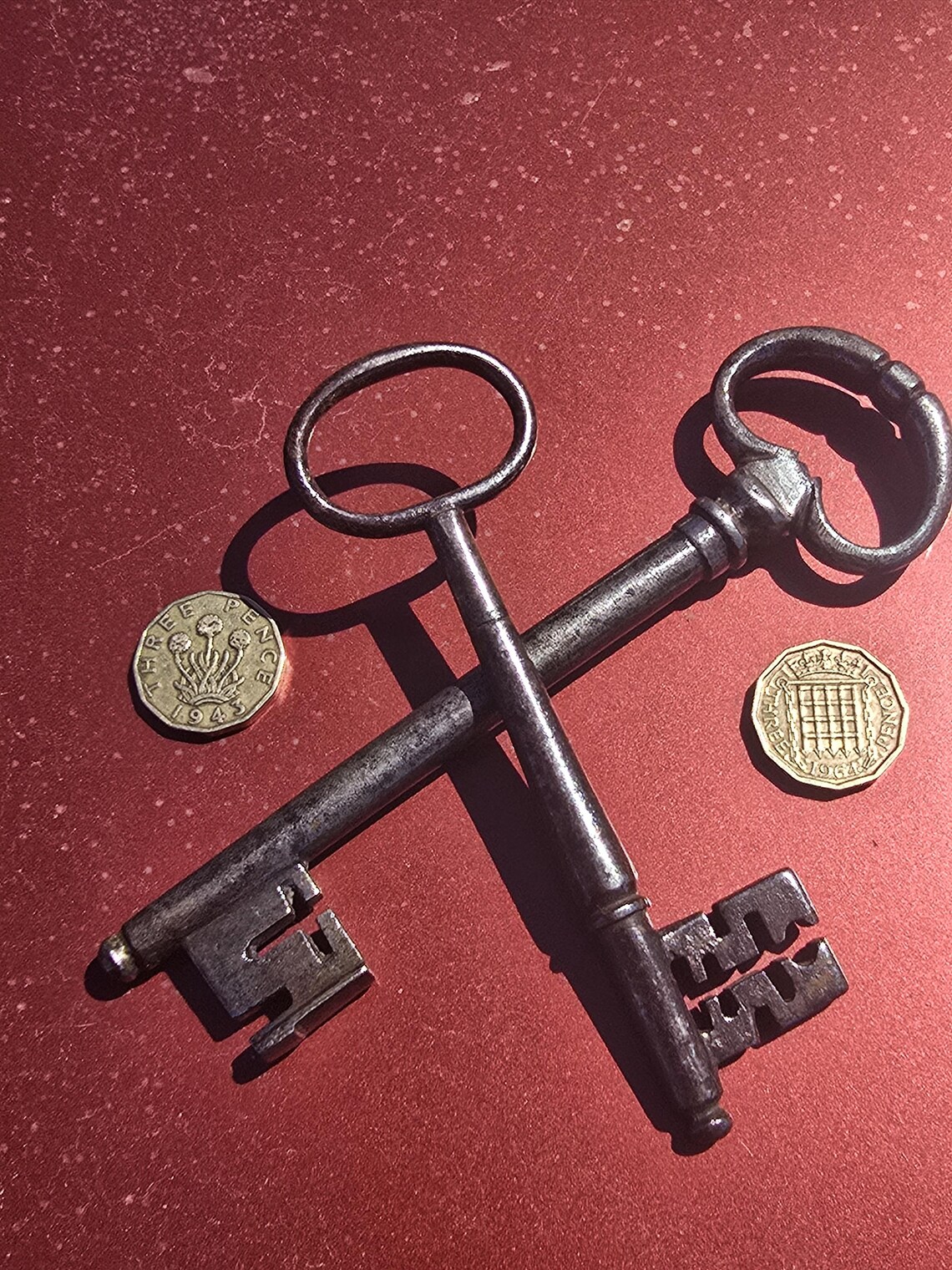 1 Beautiful Old English Iron Gate Key! Intriguing Antique UK Chest ...