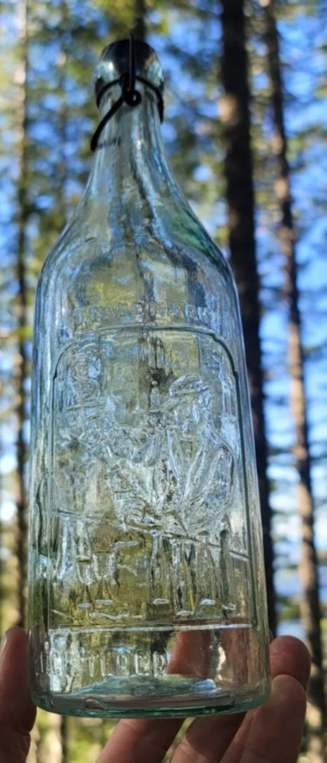 Scarce 1880s Blob Top New York Picture Soda! Antique Quart Bartender GB ...