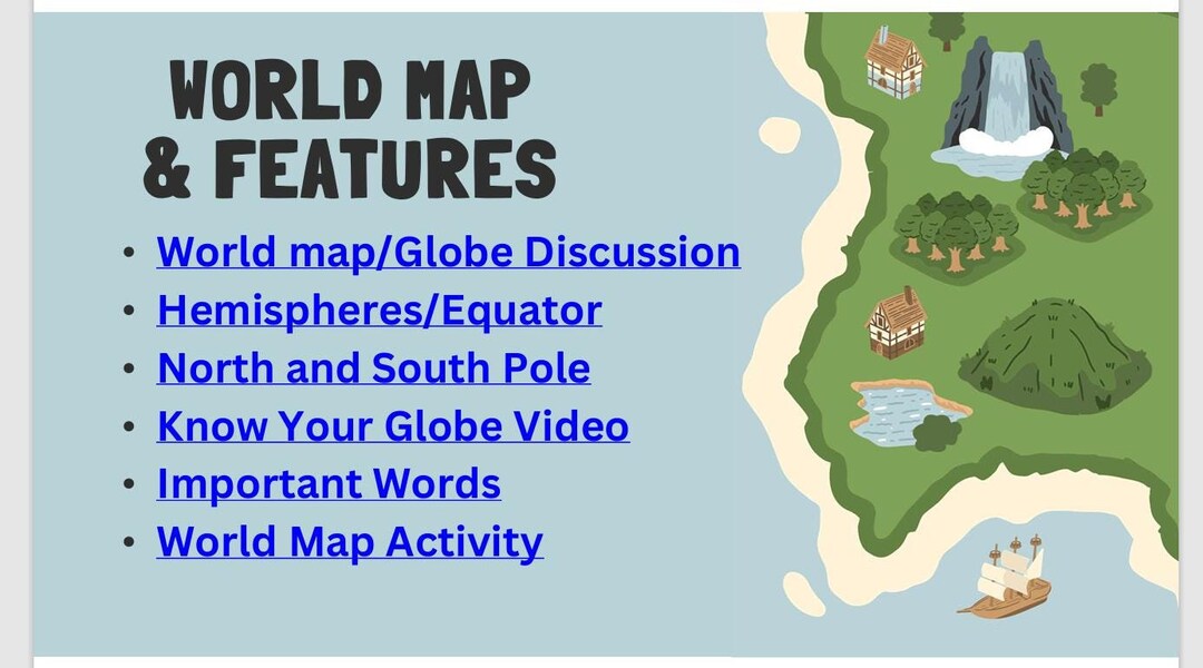Global Communities : Map Features , Equator, Northern & Sourthern ...