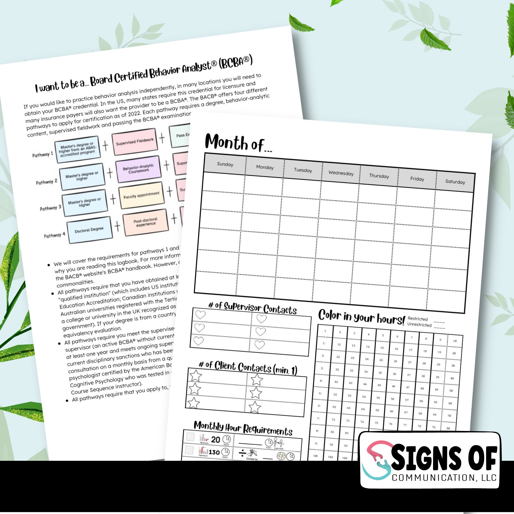 The Ultimate Fieldwork Log Book for Aspiring Board Certified Behavior ...