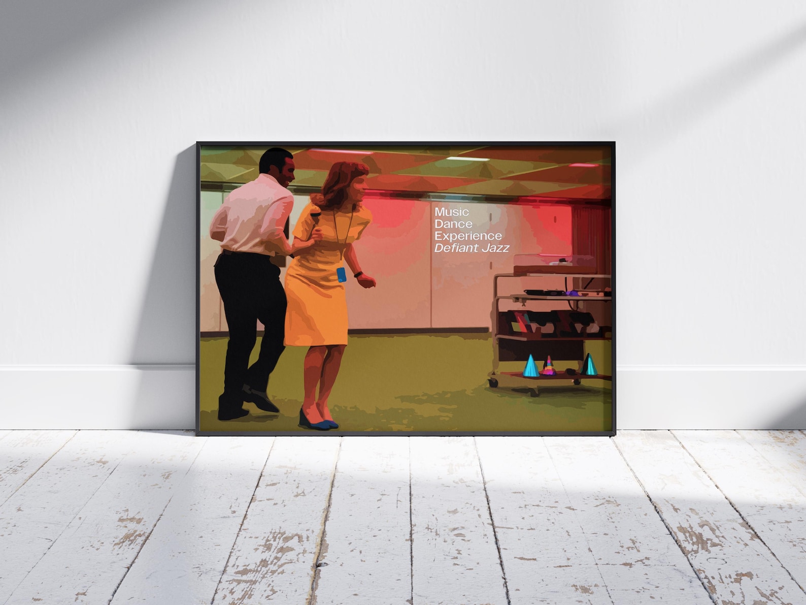 Defiant Jazz Severance Digital Print – Retro Office Dance Party Wall ...