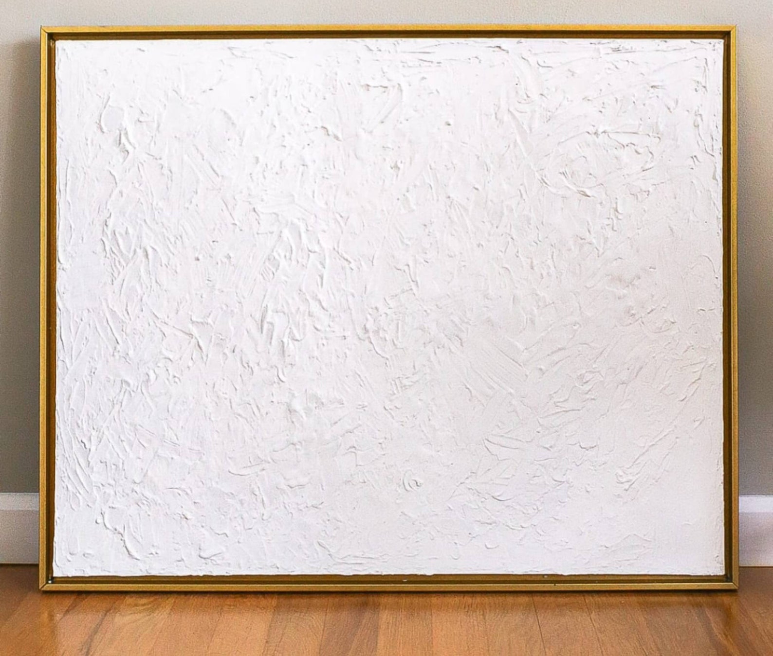 Original Wall Art / White Abstract Art / Canvas Art / Textured ...