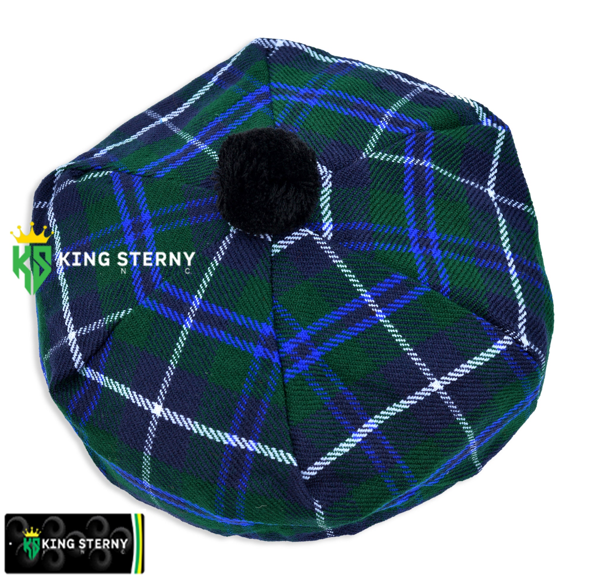 Great Men's Scottish Tam O' Shanter Hat Blue Douglas - Etsy