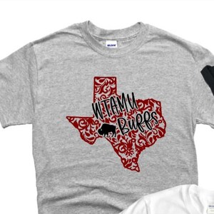 West Texas A&M Buffs Tshirt L WTAMU Buffaloes L Texas Mandala - Etsy
