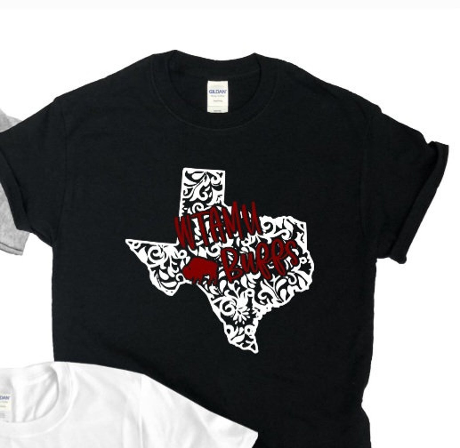 West Texas A&M Buffs Tshirt L WTAMU Buffaloes L Texas Mandala - Etsy